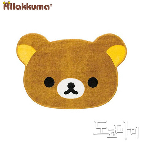 도쿄마미 (일본) 리락쿠마 발매트(얼굴 62x42cm) 주방 욕실 거실 매트 러그 인테리어소품 - 위시버킷