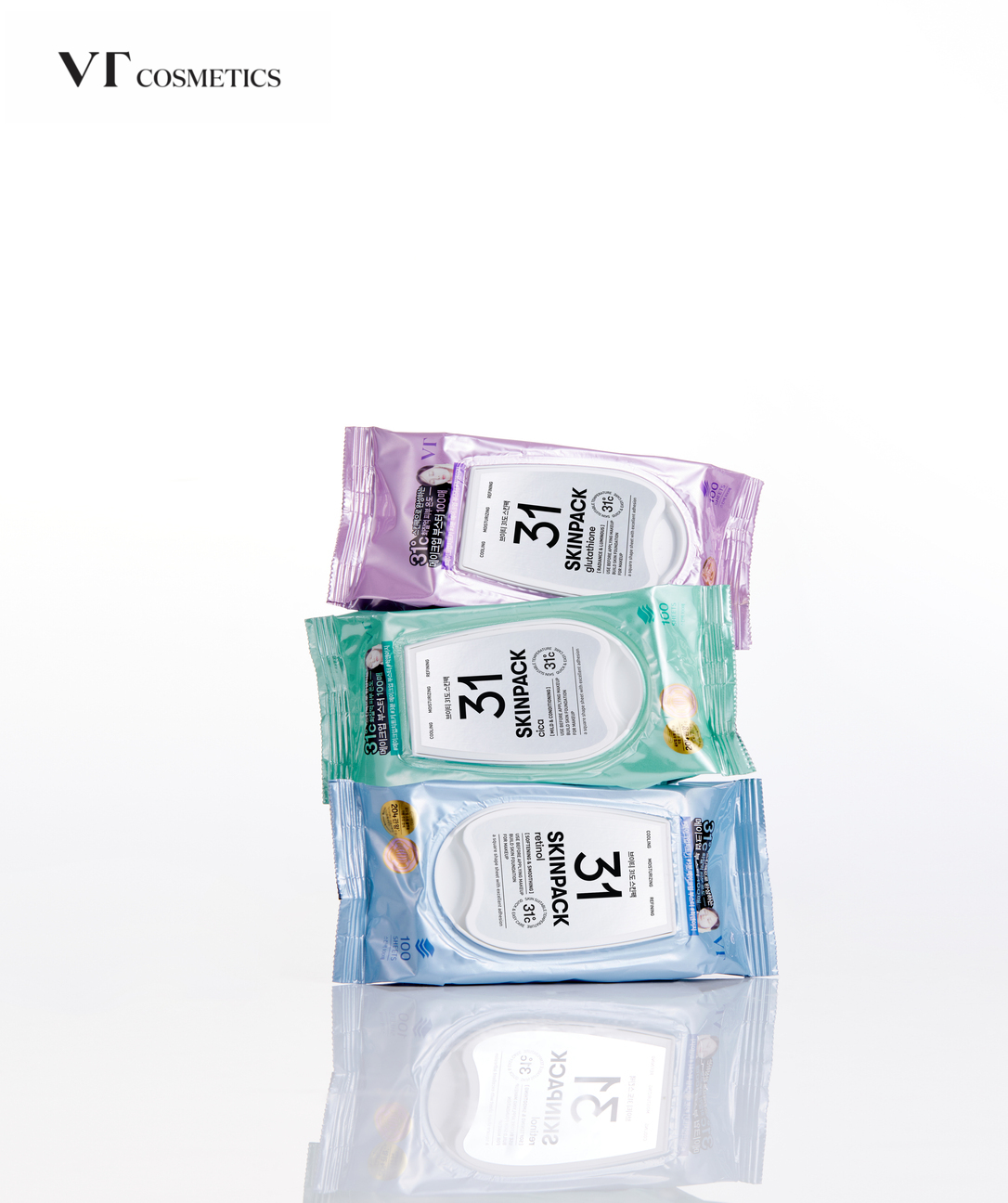 VT코스메틱 VT코스메틱 [100매 화잘먹 패드] VT 31도 스킨팩(마일드,스무스,루미너스) 3종 중 택1 - 위시버킷