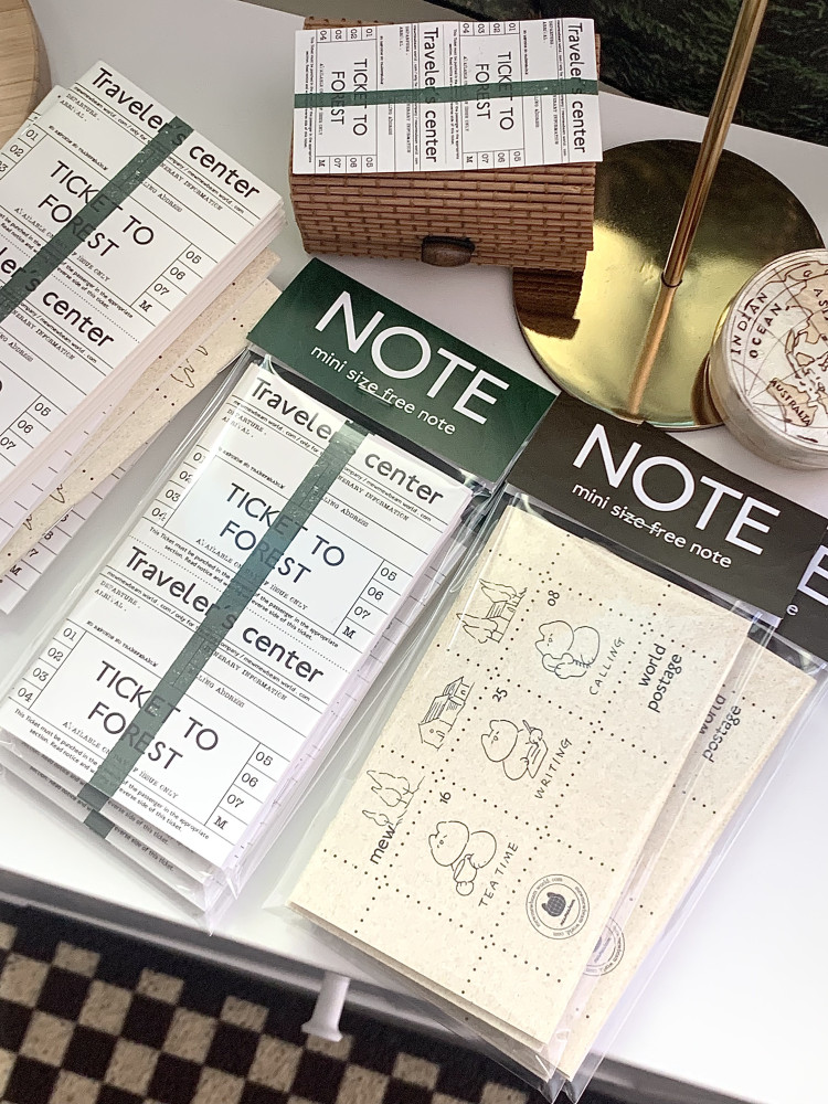 냥냥빔 [mewmewbeam] Traveler's mini note (2종) - 위시버킷