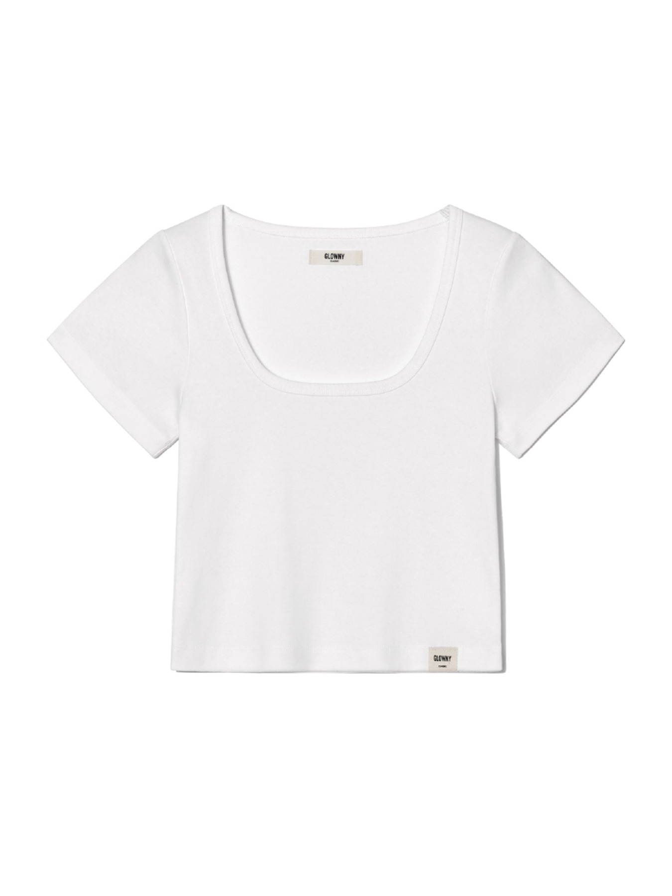 글로니 G CLASSIC U-NECK TEE (WHITE) - 위시버킷