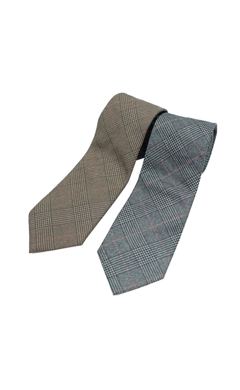 ACBF [8cm] 글렌체크 넥타이 / 2color - 위시버킷