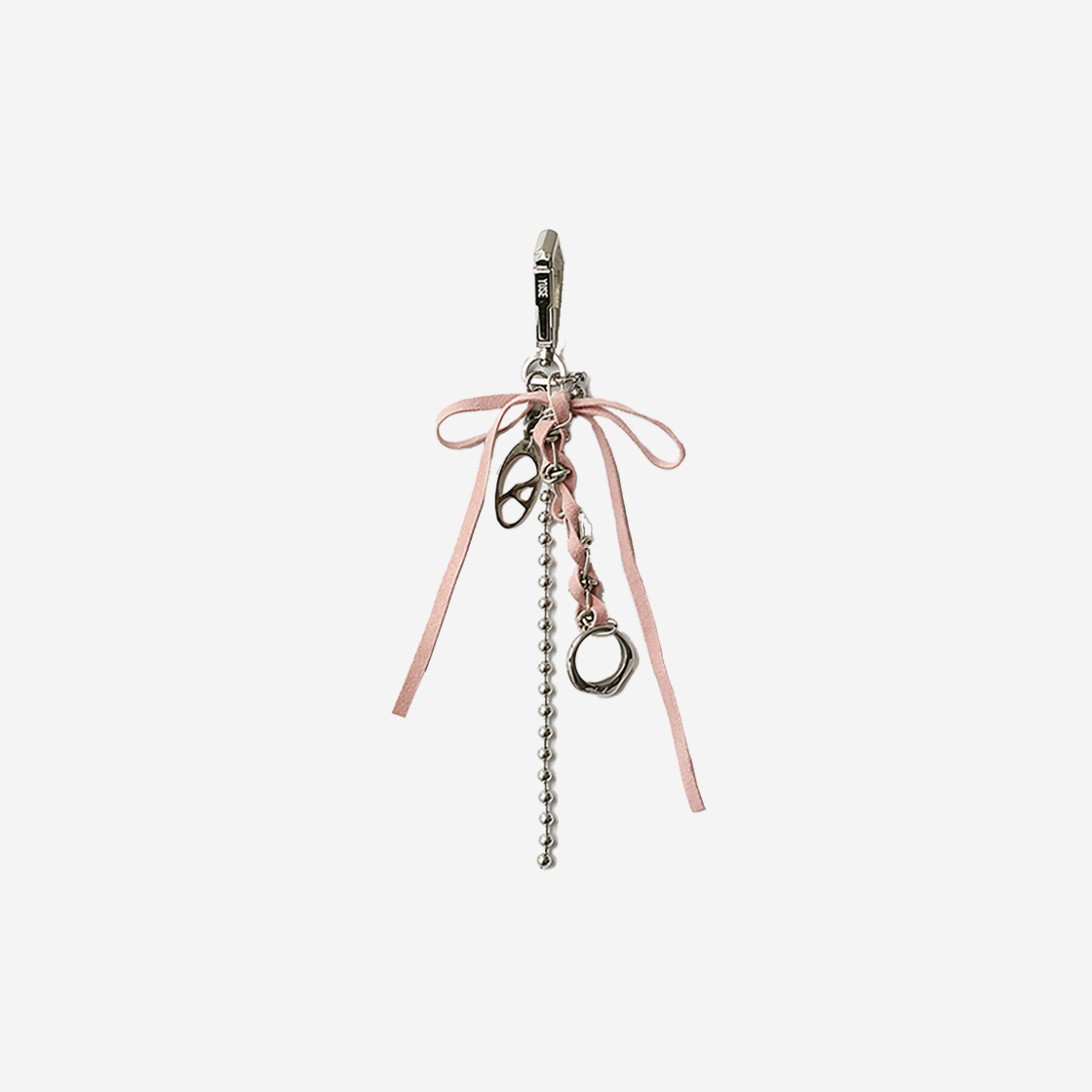 유즈 Yuse Women Suede Ribbon Key Ring Pink - 위시버킷