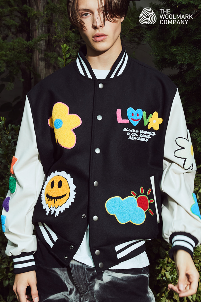 미스터차일드 MULTI LOGO VASITY JACKET (L SIZE 11.21배송) - 위시버킷