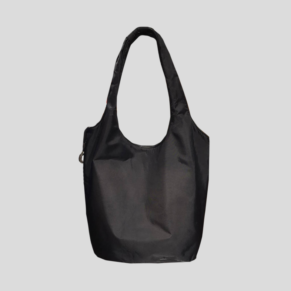 말퀴리 MARQURIE GROOM PARIS 블랙 레더 라이닝 나일론 반광 빅사이즈 토트백 숄더백 가방 MADE IN ...