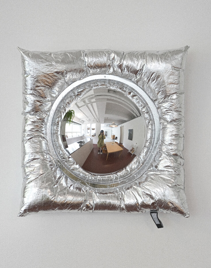 도키도키 DOKIDOKI Egg Toast Mirror(에그토스트 수제 볼록거울 스몰)_2color - 위시버킷