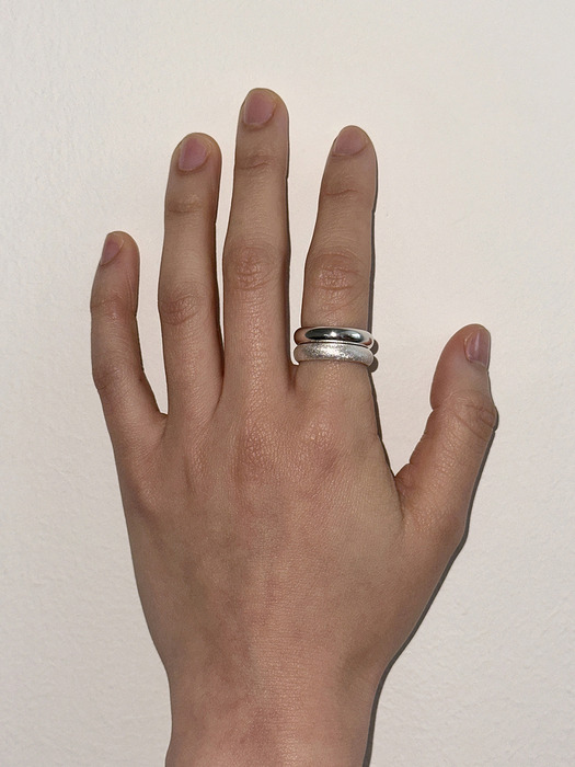 빈움 VINOOM bold texture ring set (2pieces) - 위시버킷