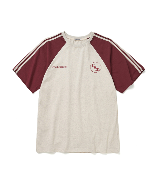 아이필블루씨에스엠 CSM Raglan T-SHIRT Light Grey - 위시버킷