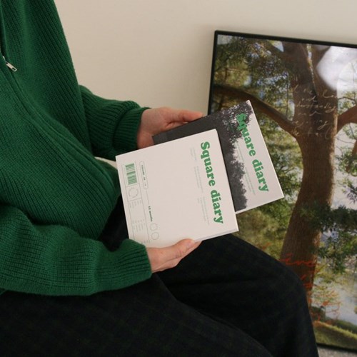 디자인곰곰 monogram square diary - 위시버킷