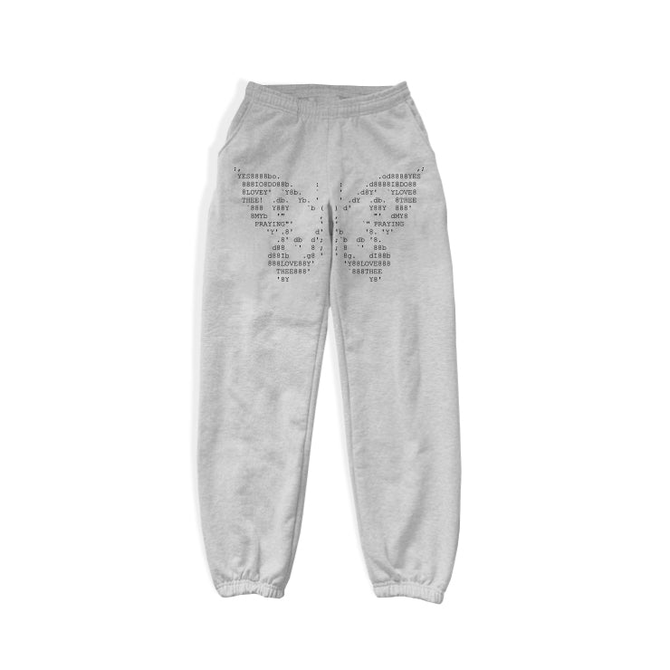 프레잉 Butterfly Sweats Grey - Xl - 위시버킷