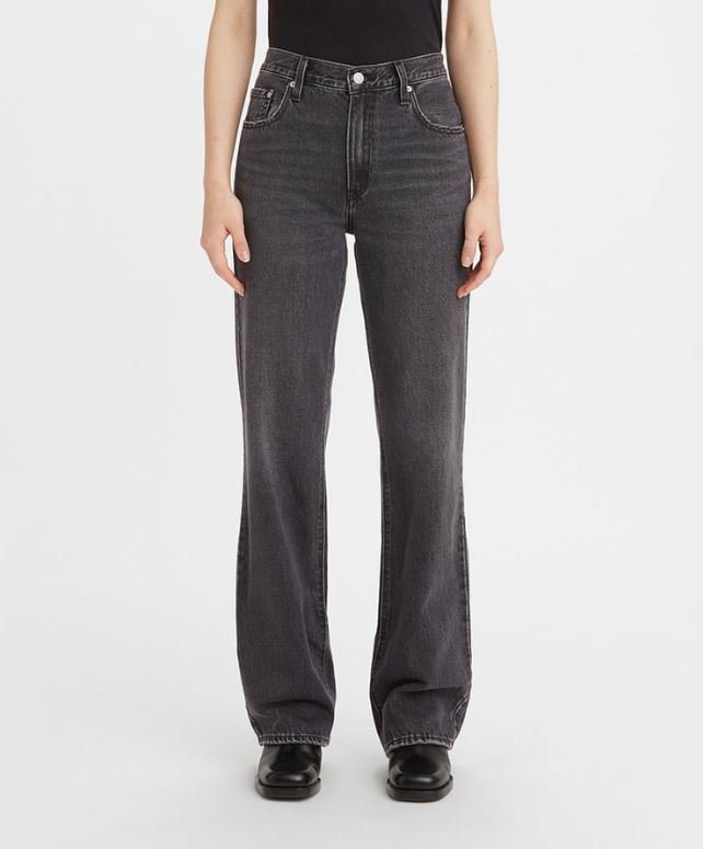 리바이스 여성 루즈핏 배기 부츠컷 흑청데님팬츠 A3495-0000 - 위시버킷