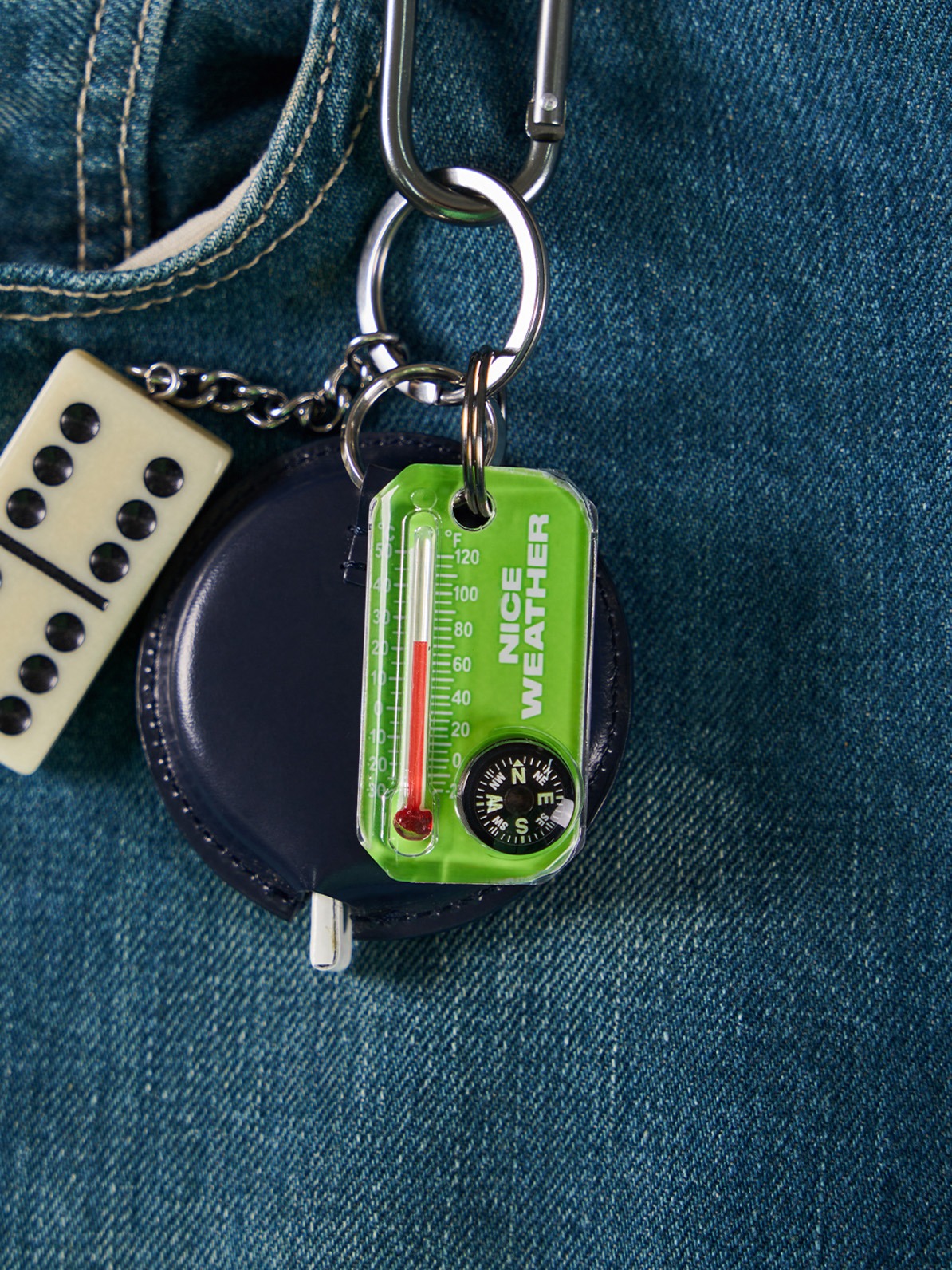 나이스웨더 [Nice Weather] N.W THERMOMETER KEYRING (GREEN) - 위시버킷