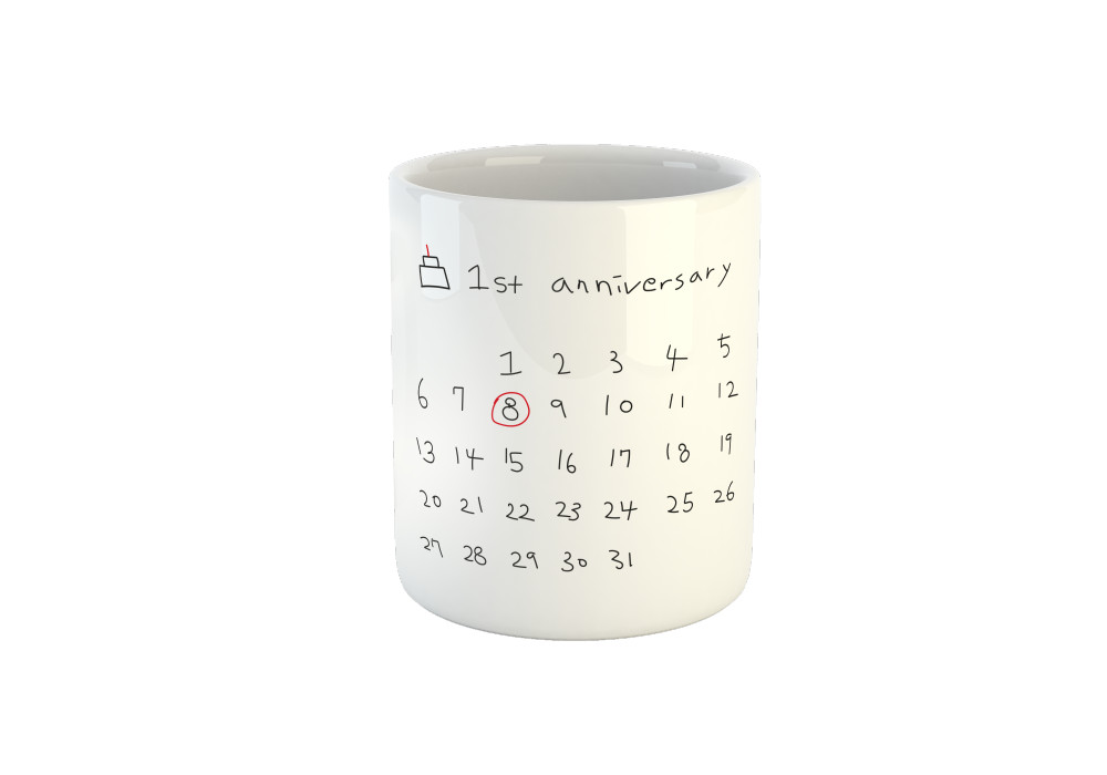올소유 [주문제작] CALENDAR MUG - 위시버킷