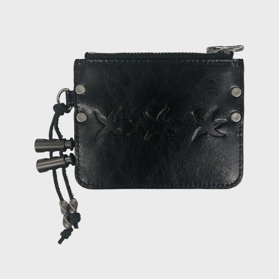 더콜디스트모먼트 TCM starfish leather card wallet (black) - 위시버킷