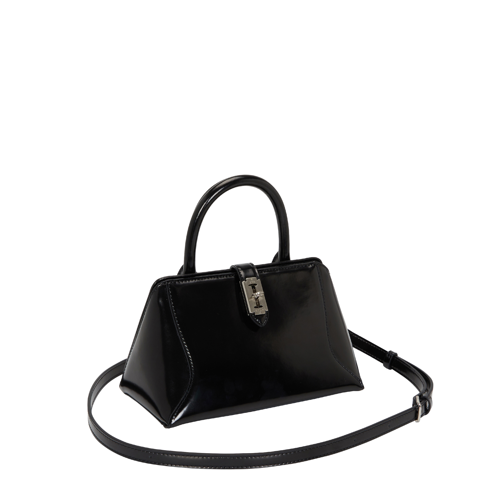 분크 Trapeze One Handle Tote S (트라페즈 원 핸들 토트 스몰) Black - 위시버킷