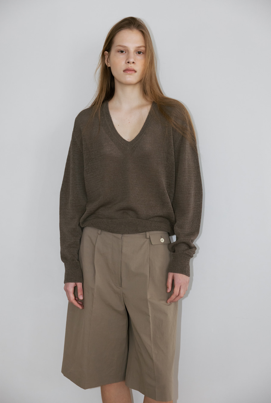 에이치에이트 [H8 EXCLUSIVE] MELLOW SUMMER SWEATER (MOSS) - 위시버킷