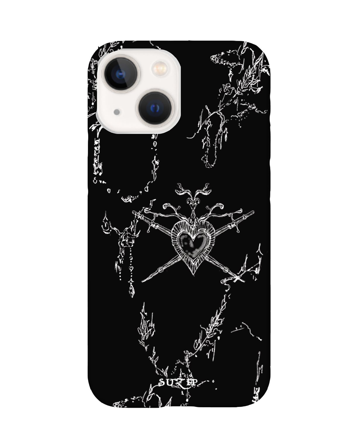 수집 ODD HEART phone case - black ( 일반 하드 / 카드 수납 범퍼 ) - 위시버킷