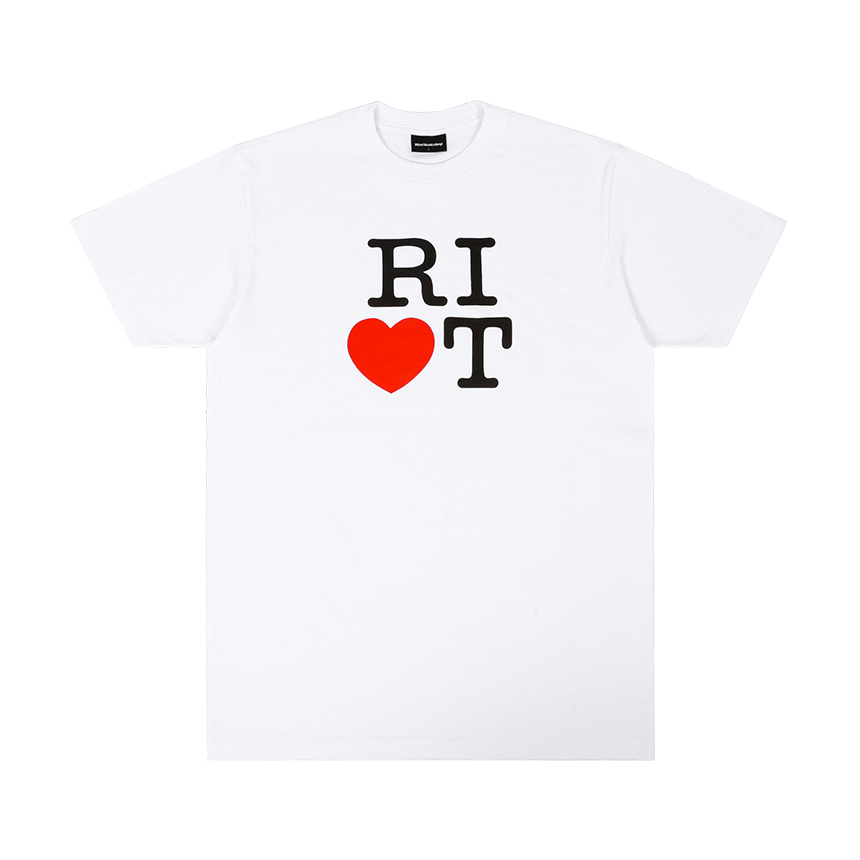RIOT I Love Riot T-Shirt - White - 위시버킷