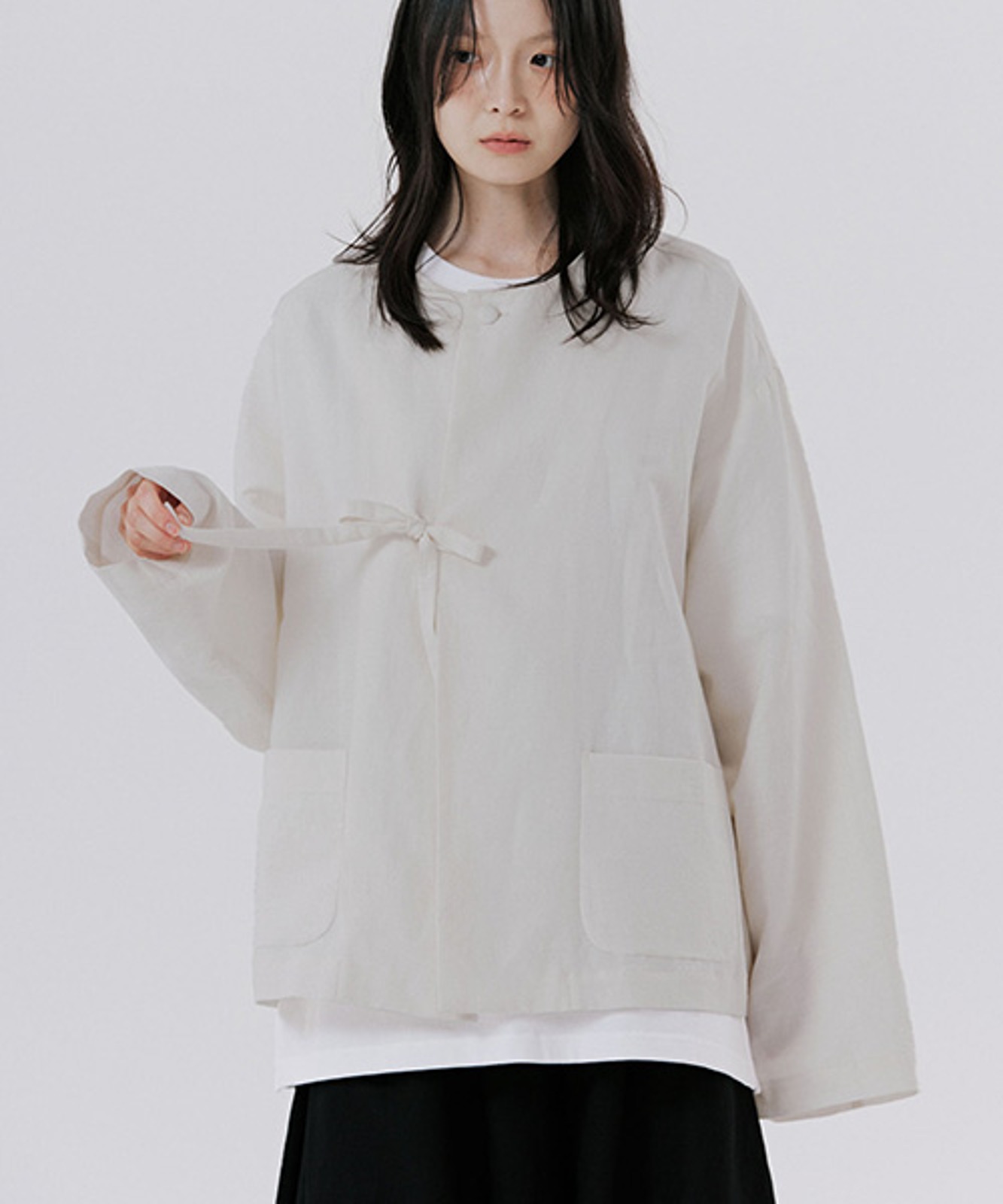 말렌 unisex loop jacket natural [2color] - 위시버킷