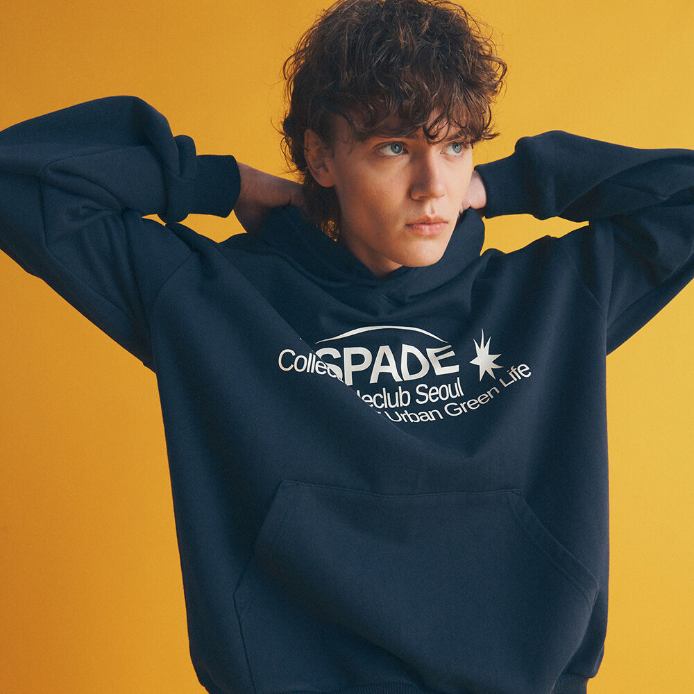 스페이드클럽서울 Spade Bomb Hoodie - Navy 스페이드 밤 후디 SETS2F253N2 - 위시버킷