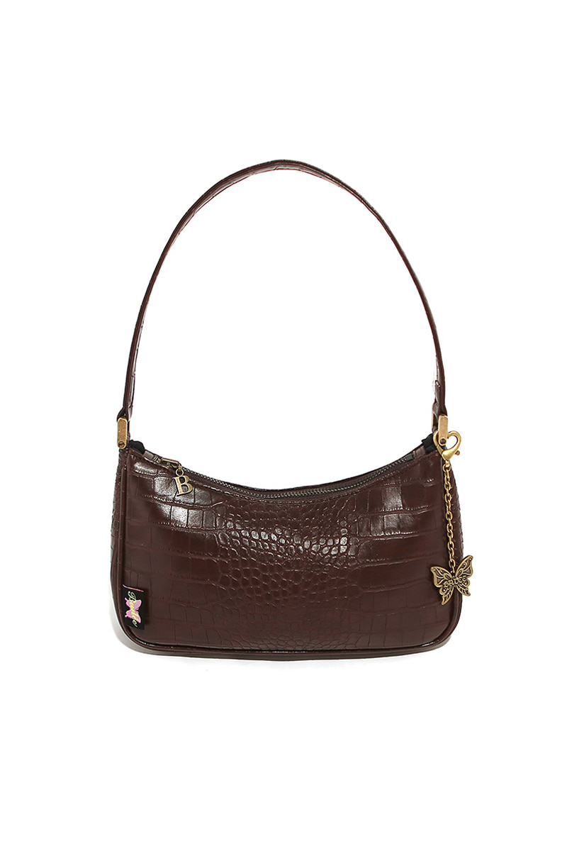 배디 PYTHON HOBO BAG BROWN - 위시버킷