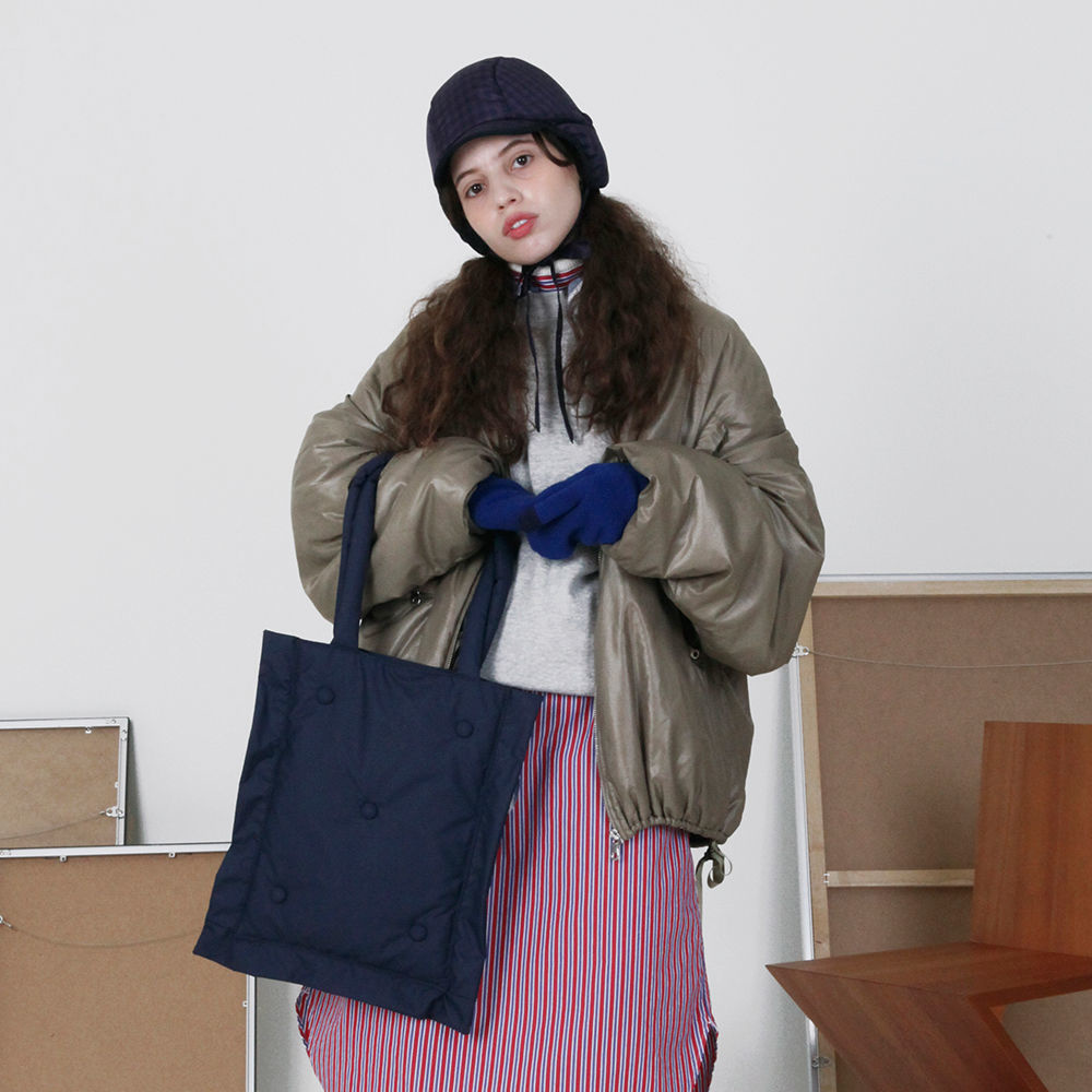 플레이페넥 PFS PADDING SHOULDER BAG - NAVY - 위시버킷