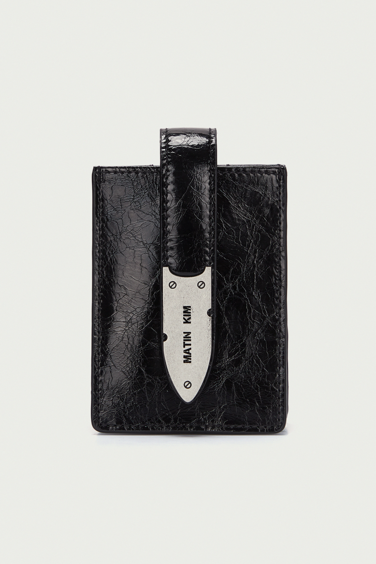 마뗑킴 ACCORDION NECKLACE WALLET IN BLACK - 위시버킷