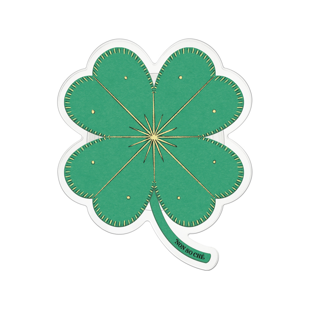 논소케 [FINGER TOK] 4 Leaf Clover (green) - 위시버킷