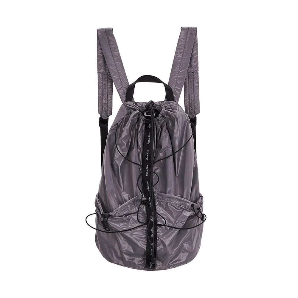 마뗑킴 SATURN STRING BACK PACK IN GREY - 위시버킷
