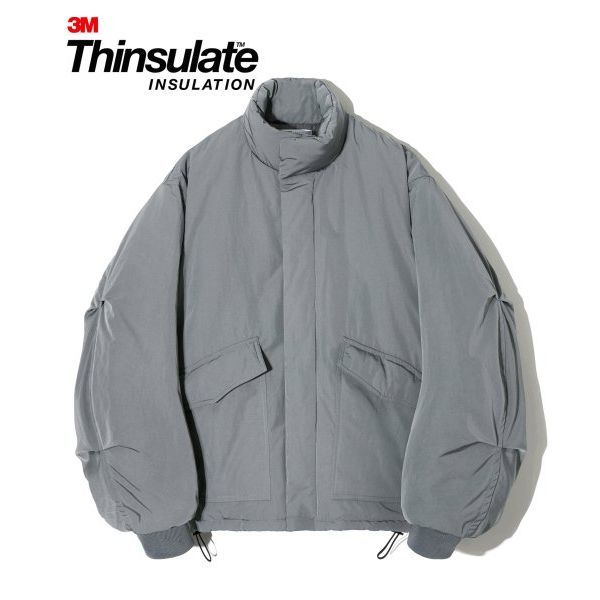 파르티멘토 PARTIMENTO 3M 신슐레이트 푸퍼 패딩 자켓 그레이쉬 블루 Thinsulate Puffer Padding Jacket Graish Blue - 위시버킷