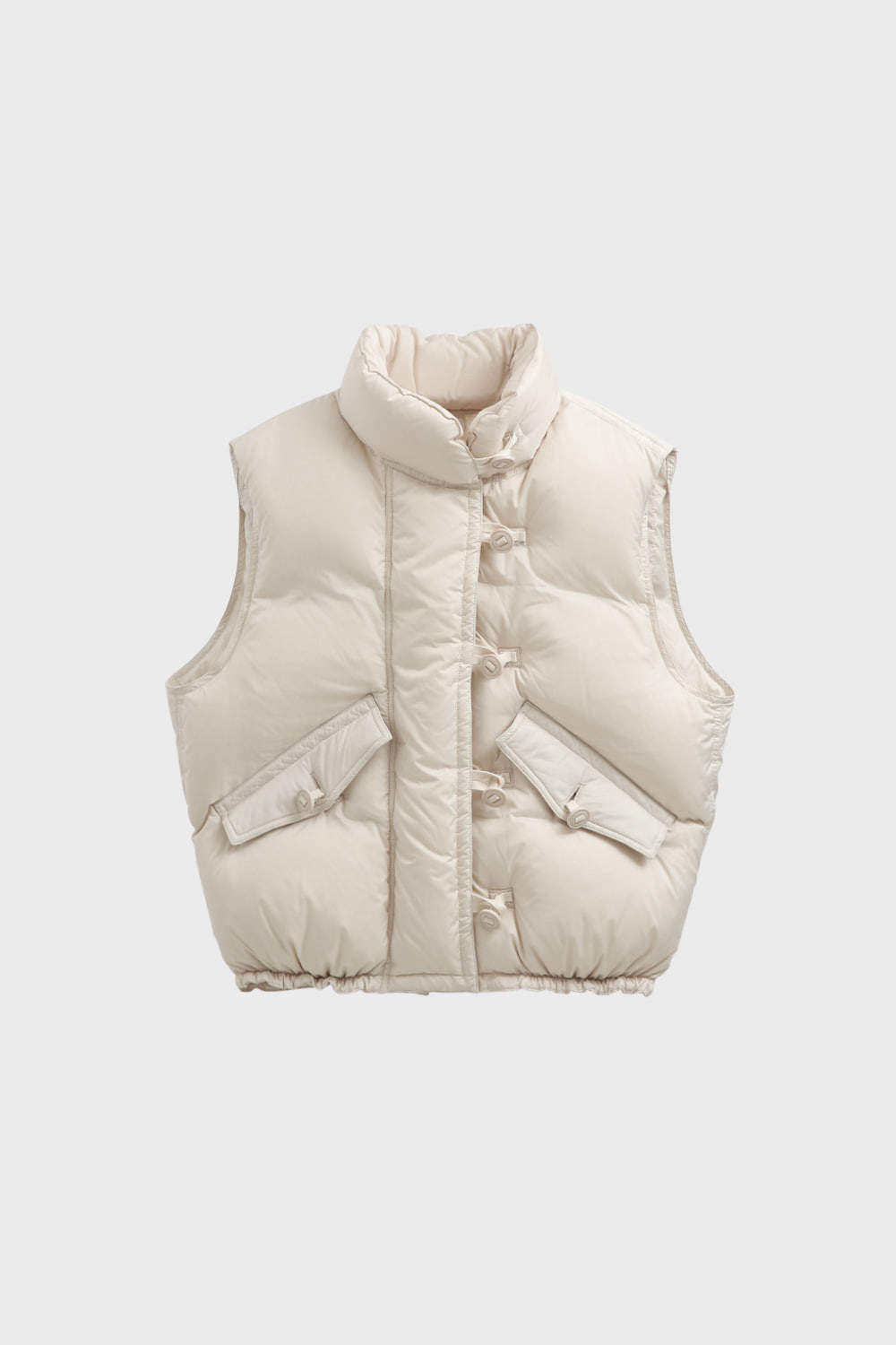 어센틱워드로브 Button Short Padded Vest - 위시버킷