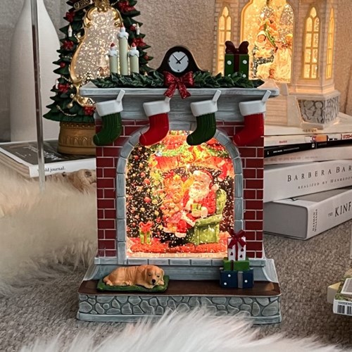 부카즈 bookaz 크리스마스 오르골 U.벽난로형 - 위시버킷