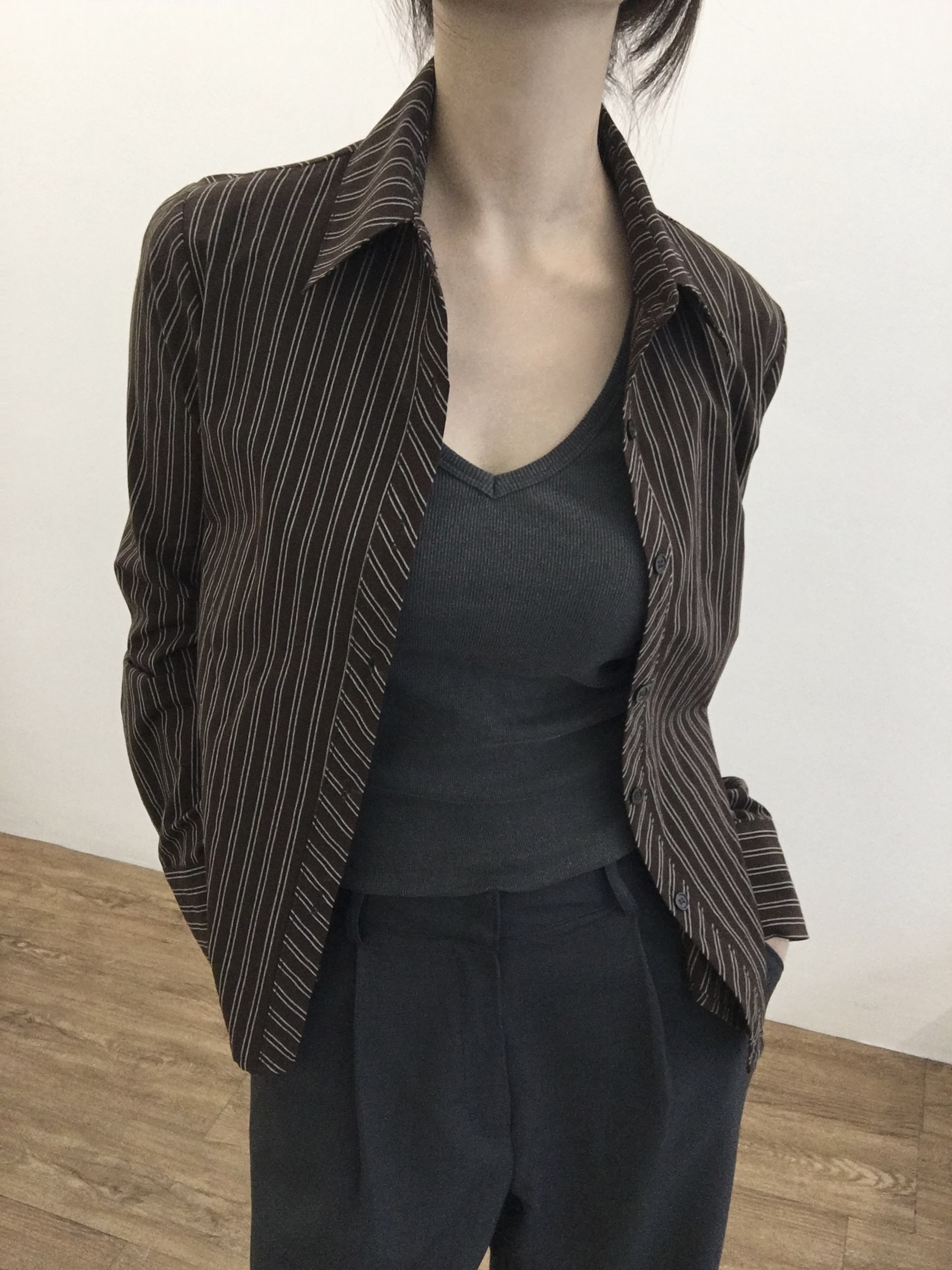 베인느 hop stripe shirt (2col) - 위시버킷