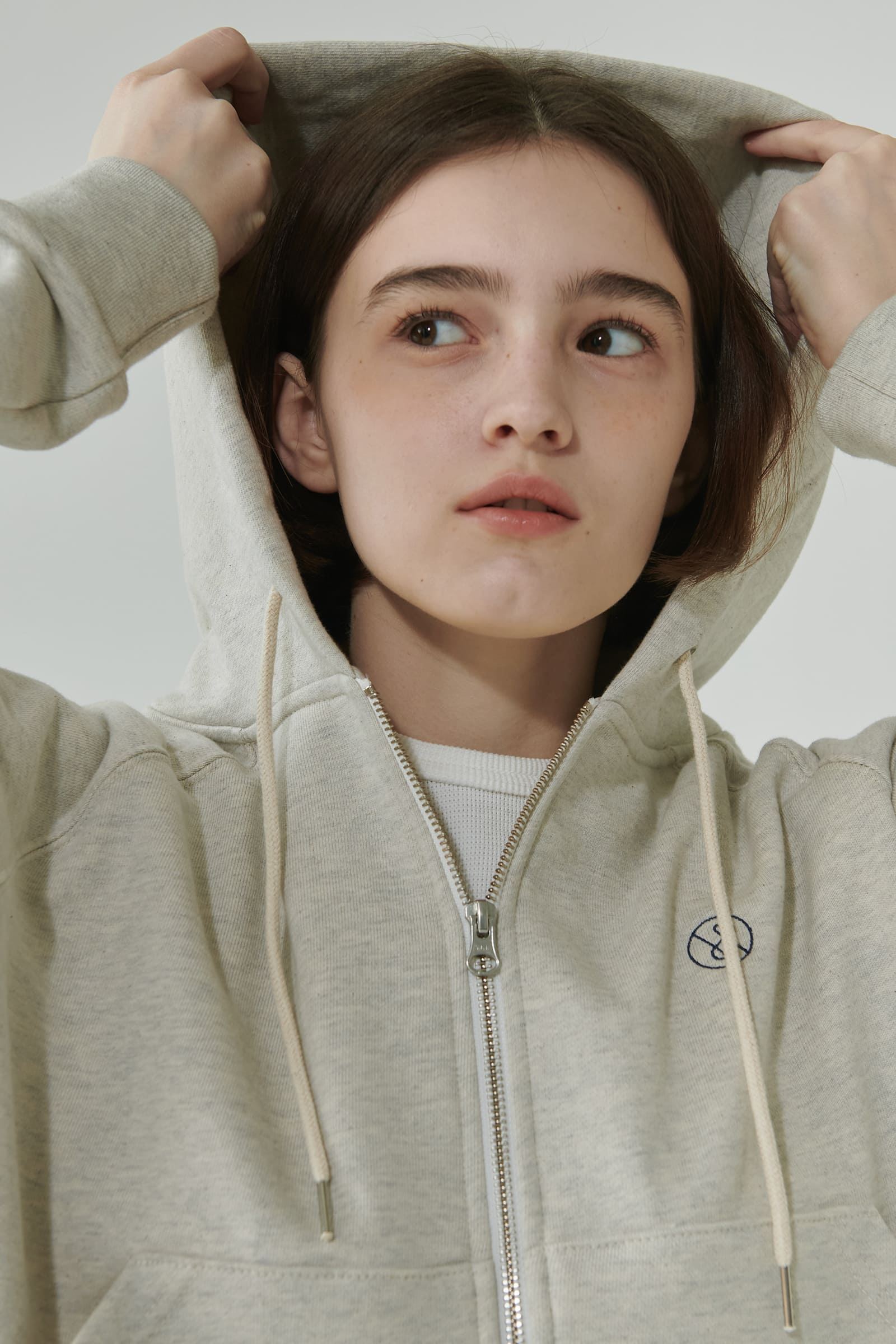 아쎄르 [2nd] Joy Crop Hoodie - 위시버킷