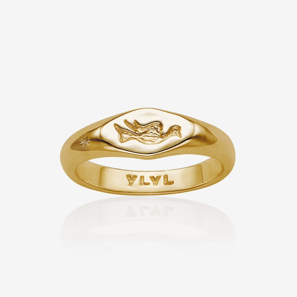 영리영리 [YLYL Atelier] Fede band ring Silver, GOLD (Gold plated) - 위시버킷