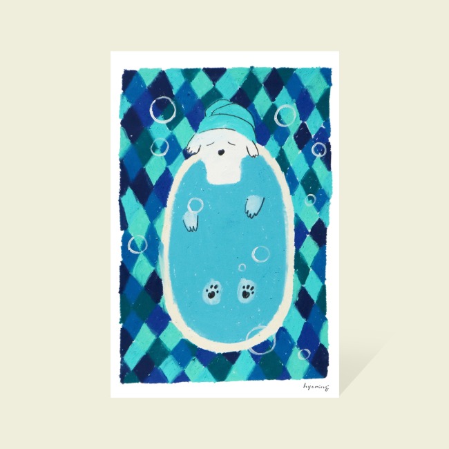 혜밍 [hyeming] 엽서 28_목욕 - 위시버킷