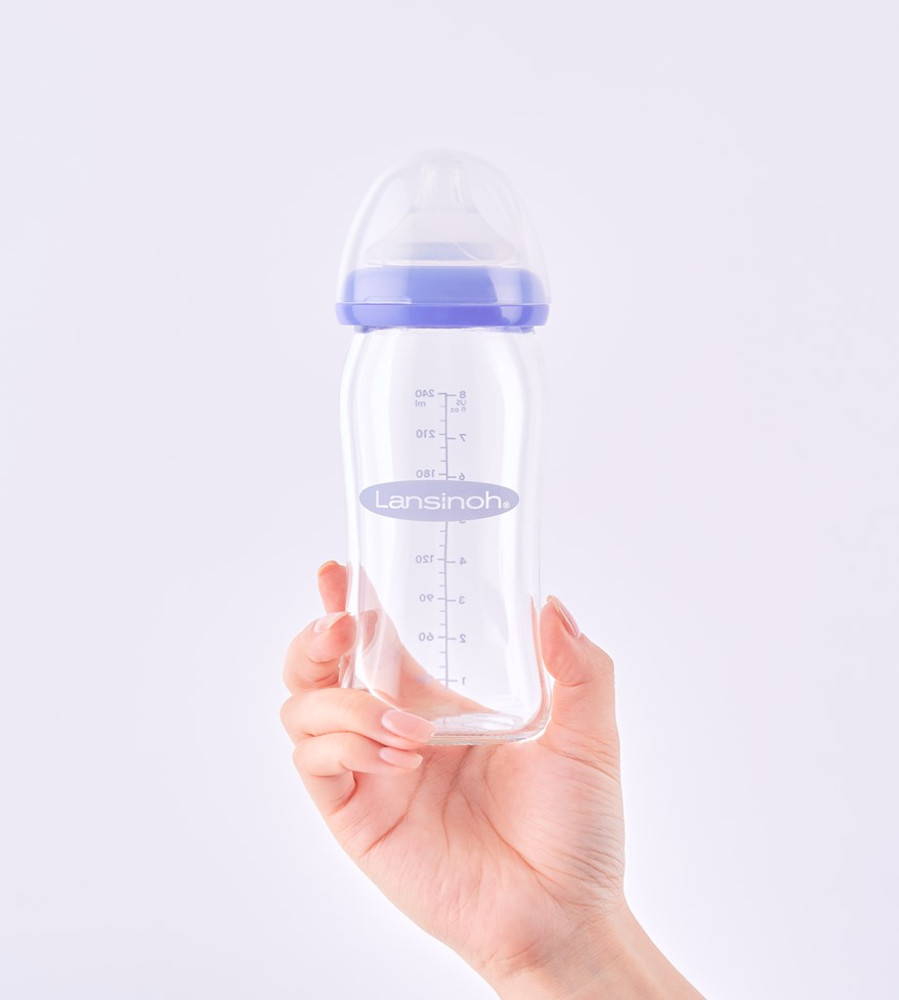 란시노 란시노 유리젖병 240ml 신생아 아기 배앓이 방지 - 위시버킷