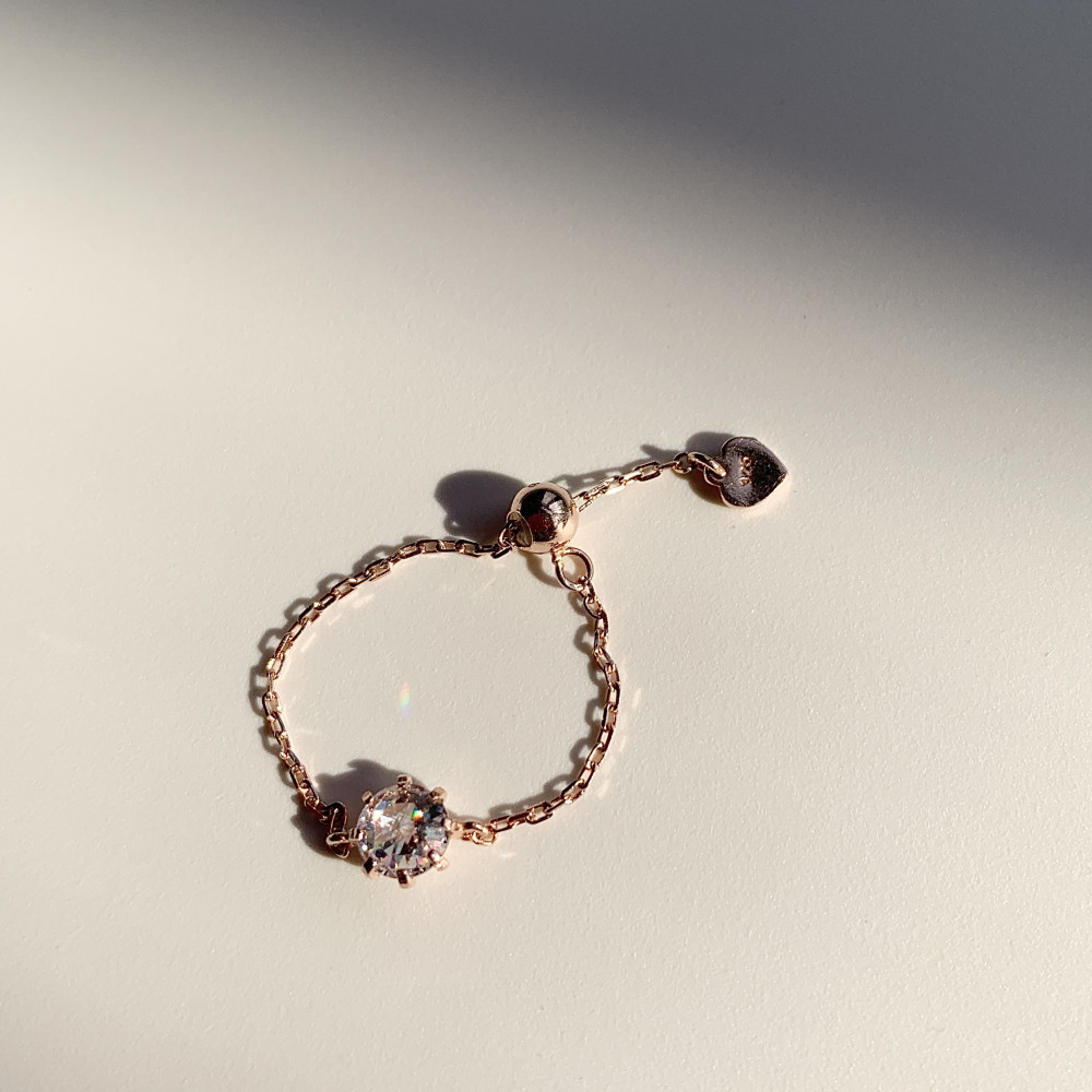 쏘네 [쏘네] 전체 실버 925 담 디어 반지, All Silver 925 Dame Dear Ring - 위시버킷