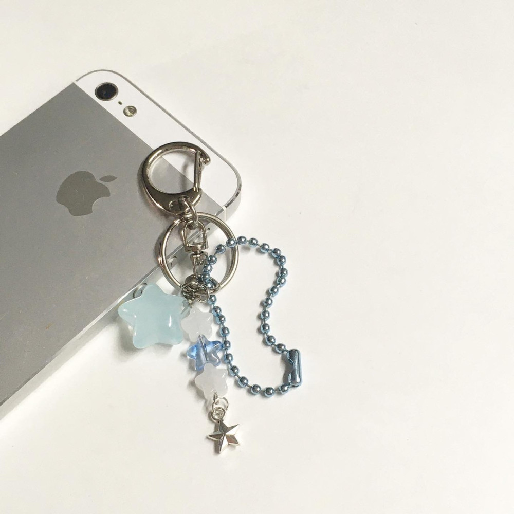 키라키링 키라키링 블루 스윙 스타 키링 blue swing star keyring - 위시버킷