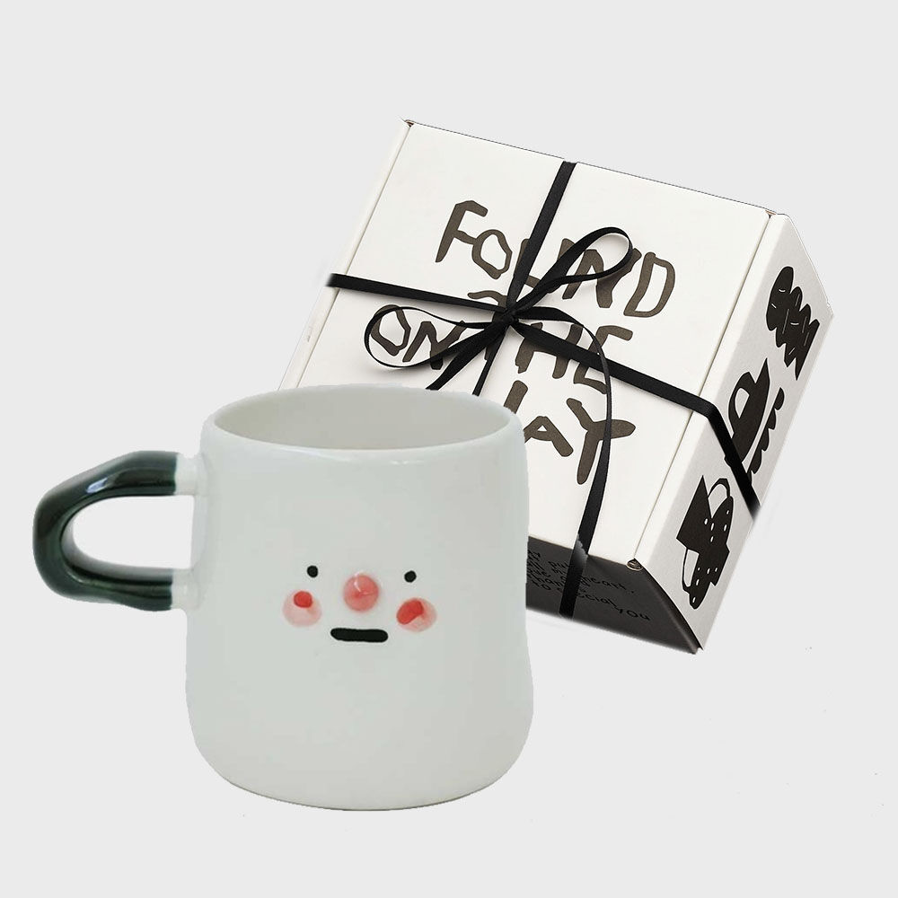 로파 [29CM 단독] [Gift SET] [스튜디오핸즈] 볼빨간 머그컵 - 위시버킷