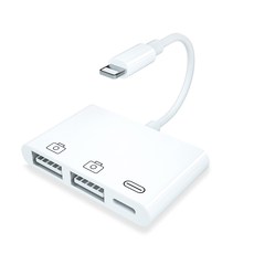 호후 호후 3in1 아이폰 라이트닝 8핀 듀얼 OTG 충전젠더 USB OTG 005+ - 위시버킷