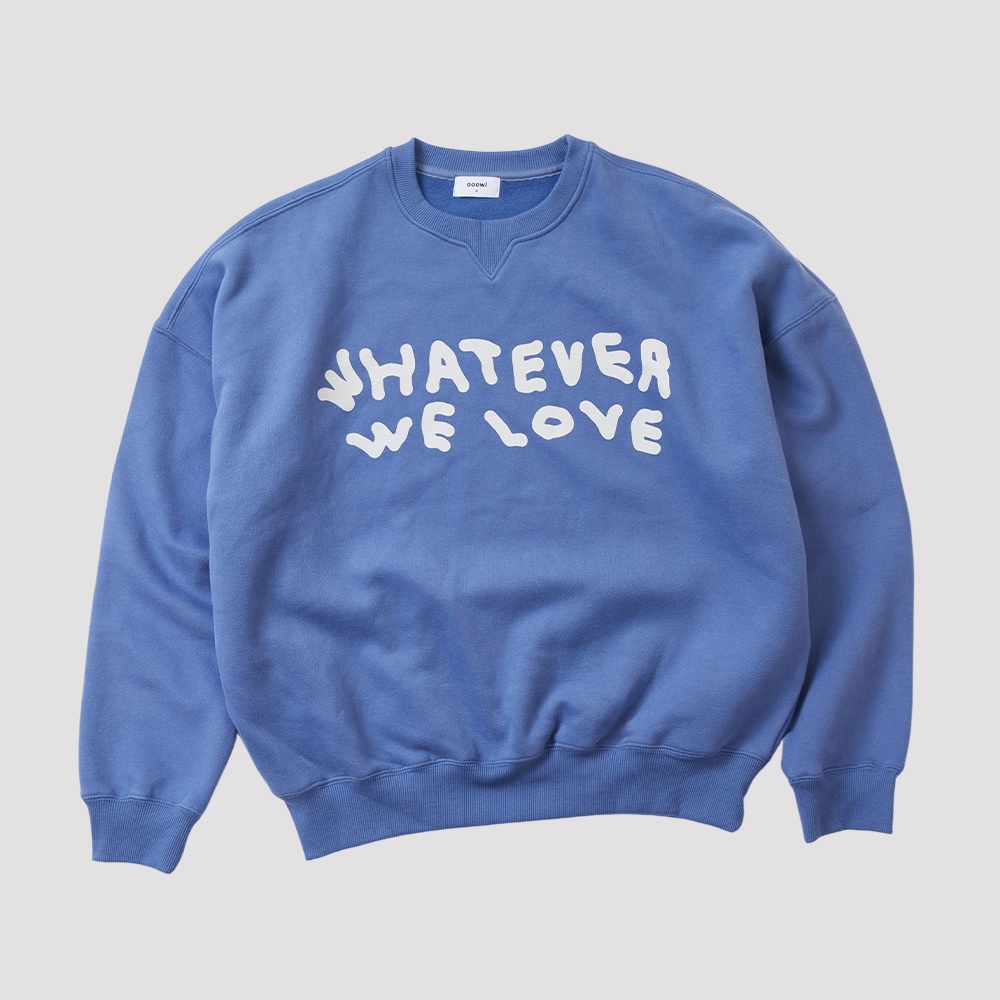 오울 WARM SWEAT WHATEVER BLUE - 위시버킷