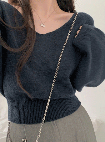 미니포에 테스 크롭 니트 (9color) - 위시버킷