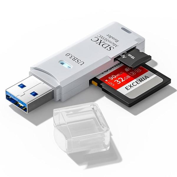 USB3.0 마이크로 SD 카드 리더기 5Gbps 2-in-1 USB 어댑터 SDXC SDHC MMC RS-MMC Micro 및 ...