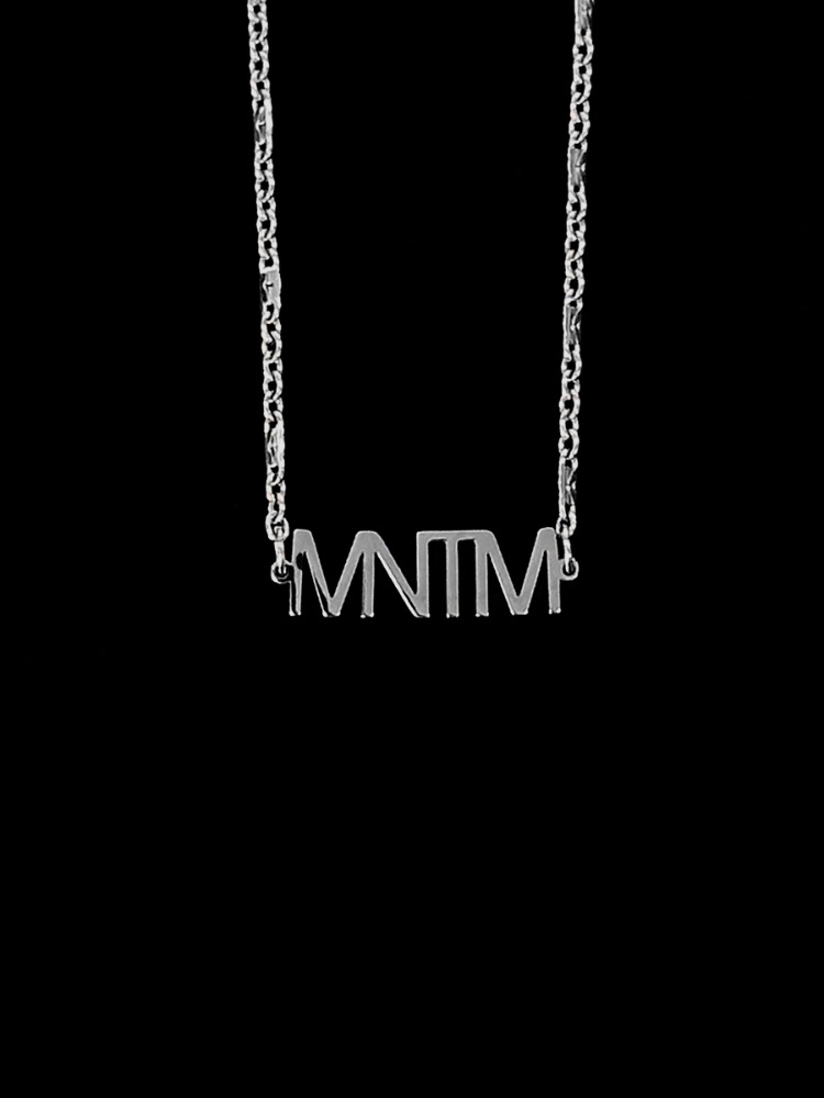 므넴 3614 Logo Chain Strap Necklace - 위시버킷