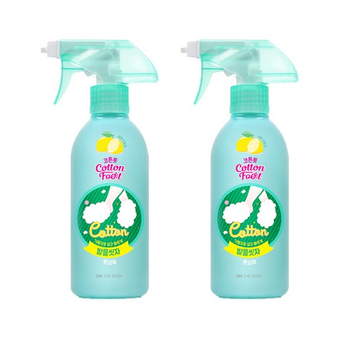 온더바디 온더바디 코튼풋 발을 씻자 풋샴푸 레몬민트향, 1개입, 385ml, 2개 - 핸드/풋케어 | 쿠팡 - 위시버킷