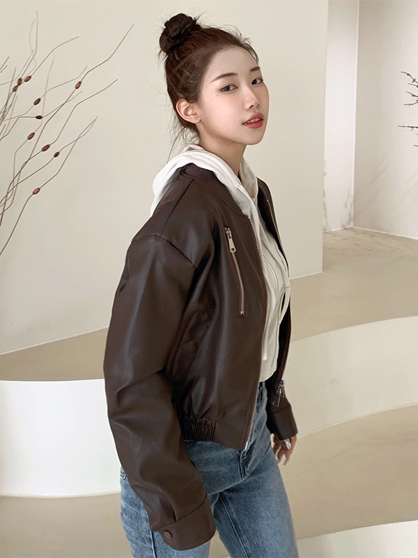 루미에르 [가을준비🍂] 블레스 자켓 레더자켓 라이더자켓 레자자켓 카라자켓 크롭자켓 숏자켓 숏코트 숏패딩 가을 겨울 간절기
