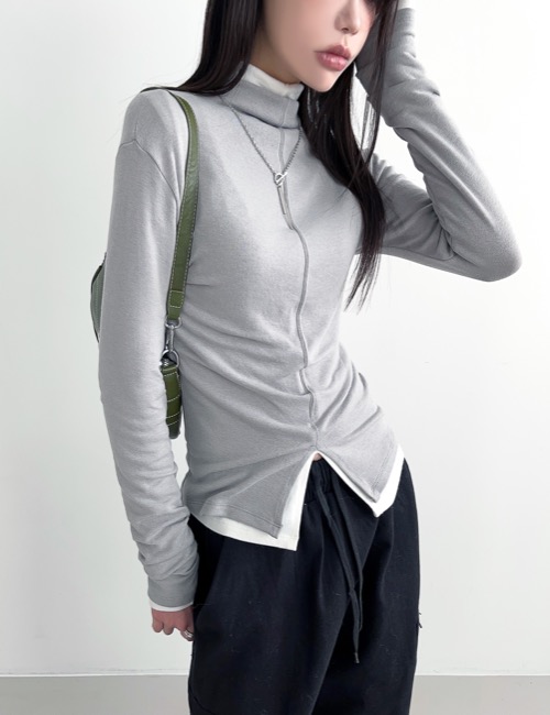 로웨어 soft slit half pola tee - 위시버킷