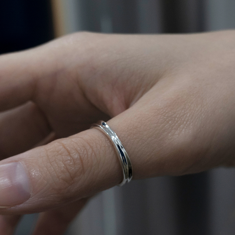 엘엔엠디 Concave ring (thin) - 위시버킷