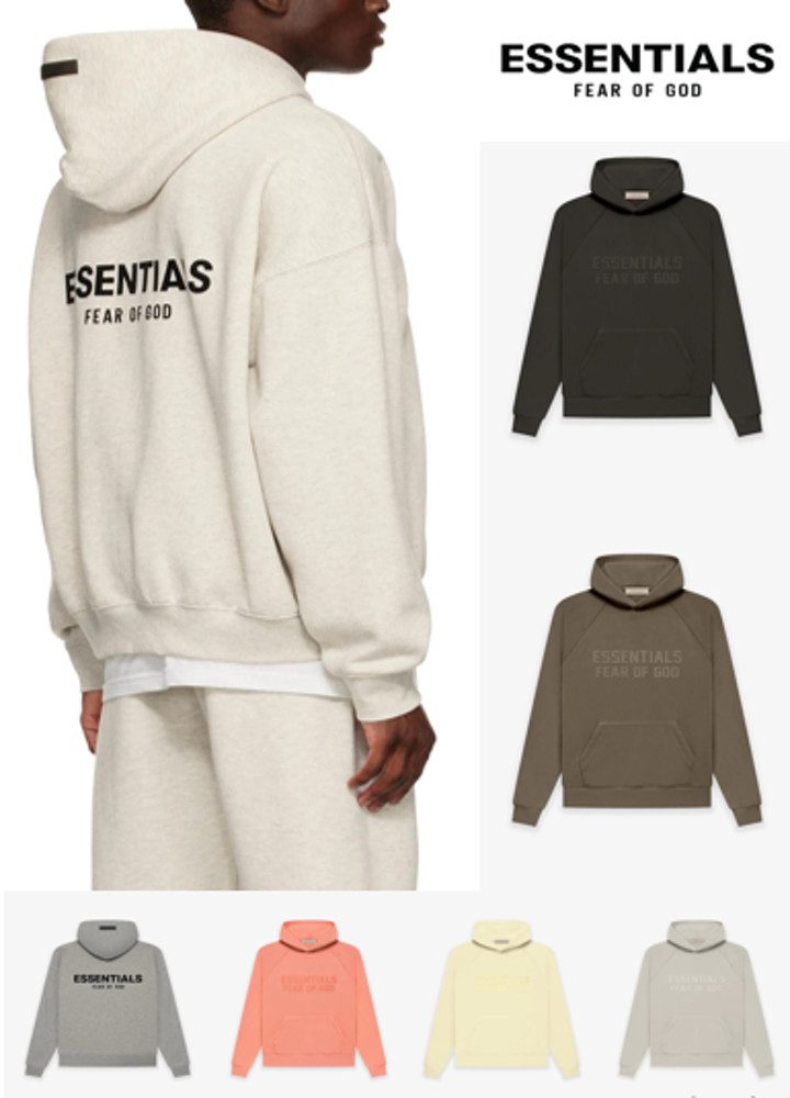 피어오브갓 피오갓 에센셜 백로고 후드 22SS 22FW 컬렉션 후디 피어오브갓 8컬러 - 위시버킷