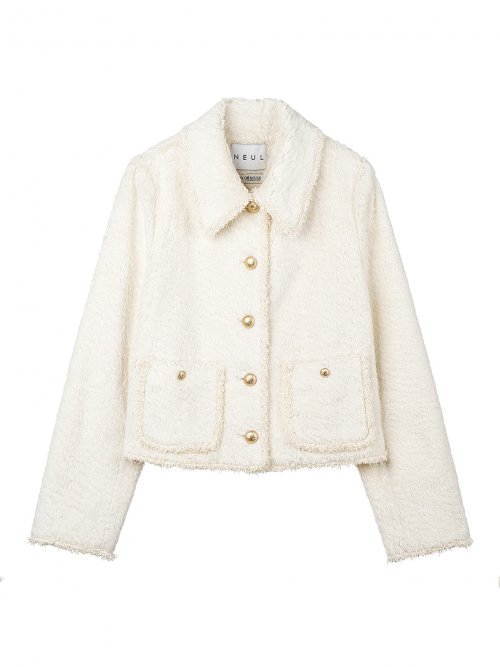 늘 Bellucci Fur Jacket_Ivory - 위시버킷